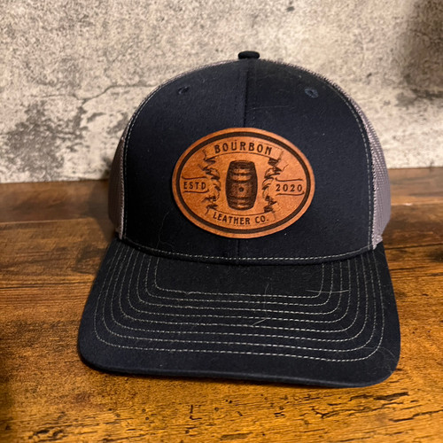 Bourbon Leather Co Custom Leather Patch Hat