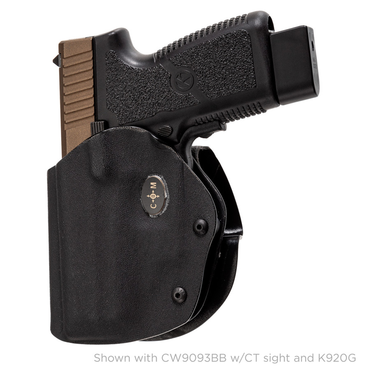 COM Paddle Holster, P9/P40 with Crimson Trace, Left Hand - Kahr Firearms Group