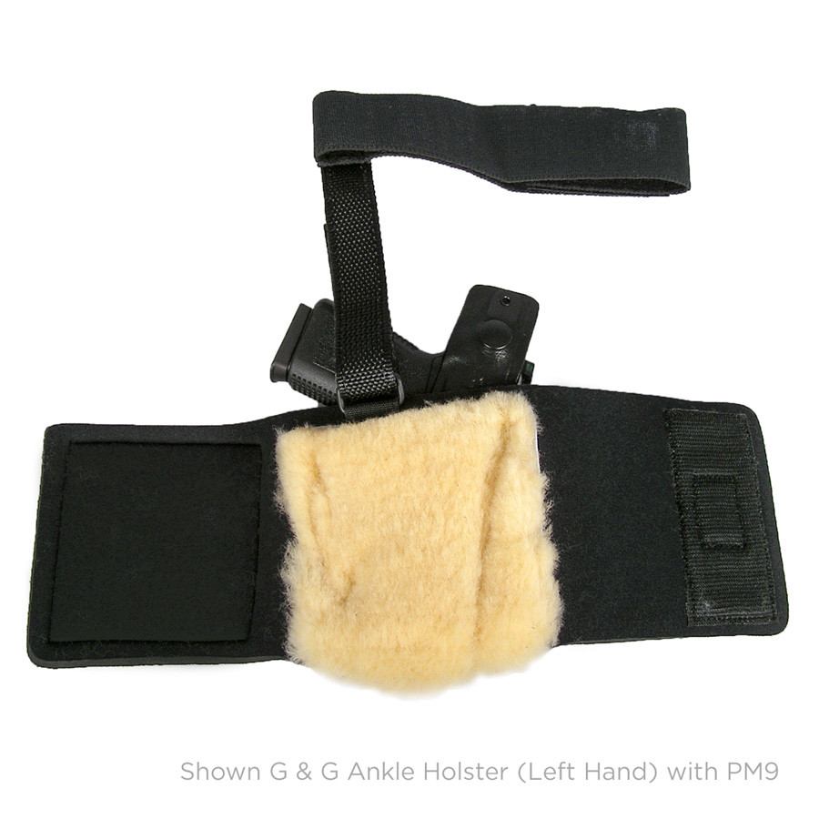 Gould & Goodrich Ankle Holster Crimson Trace Left Hand PM9 - Kahr ...