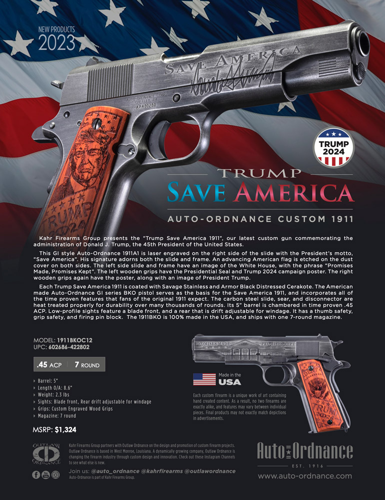 Kahr Firearms Group Announces New Trump Commemoratives for 2023! - Kahr ...