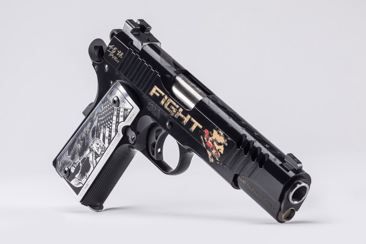 Auto-Ordnance Unveils Limited Edition “Trump Fight” 1911 Pistol! - Kahr ...
