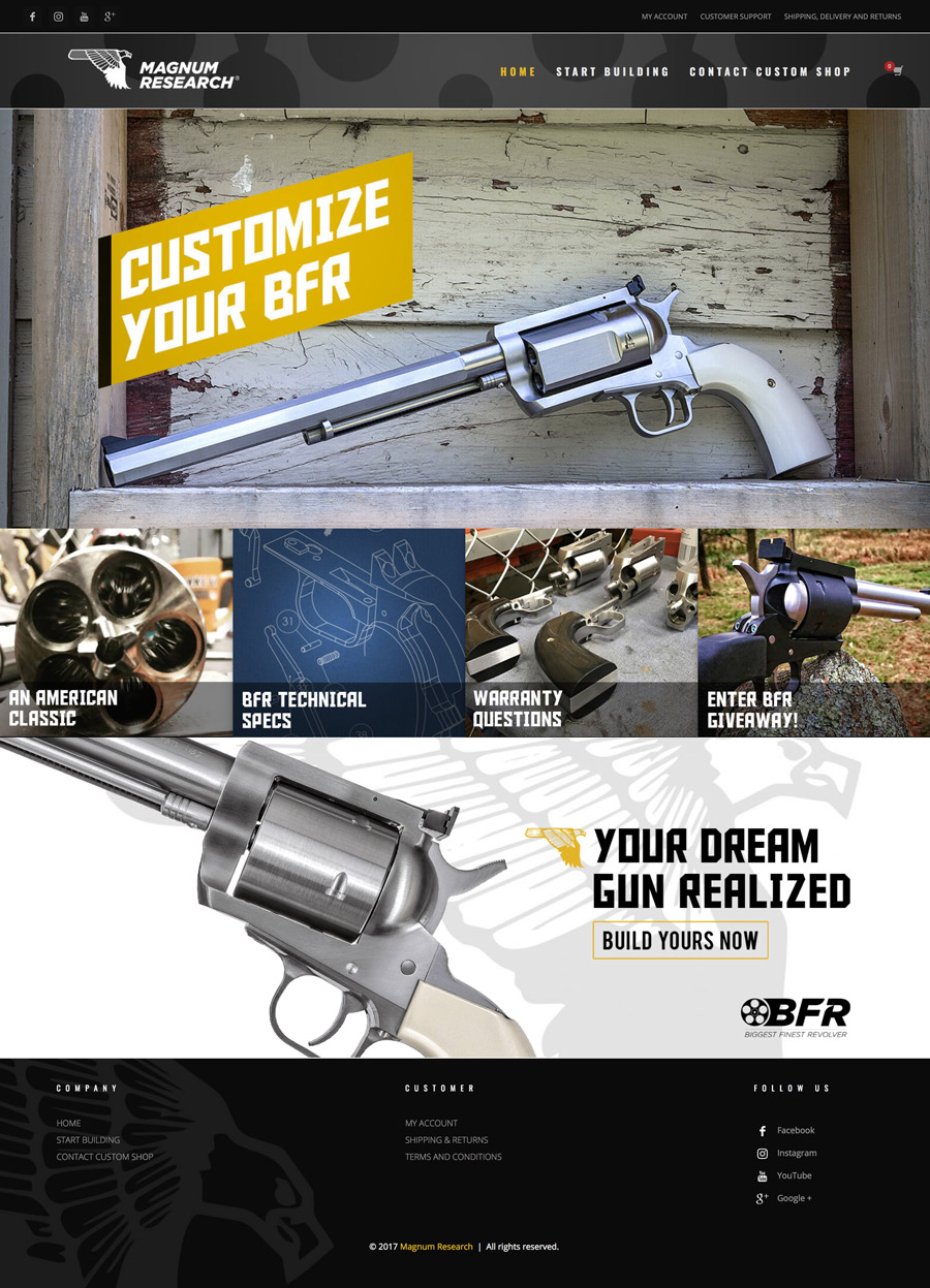 New Custom BFR Website Launches from Magnum Research - Kahr Firearms Group