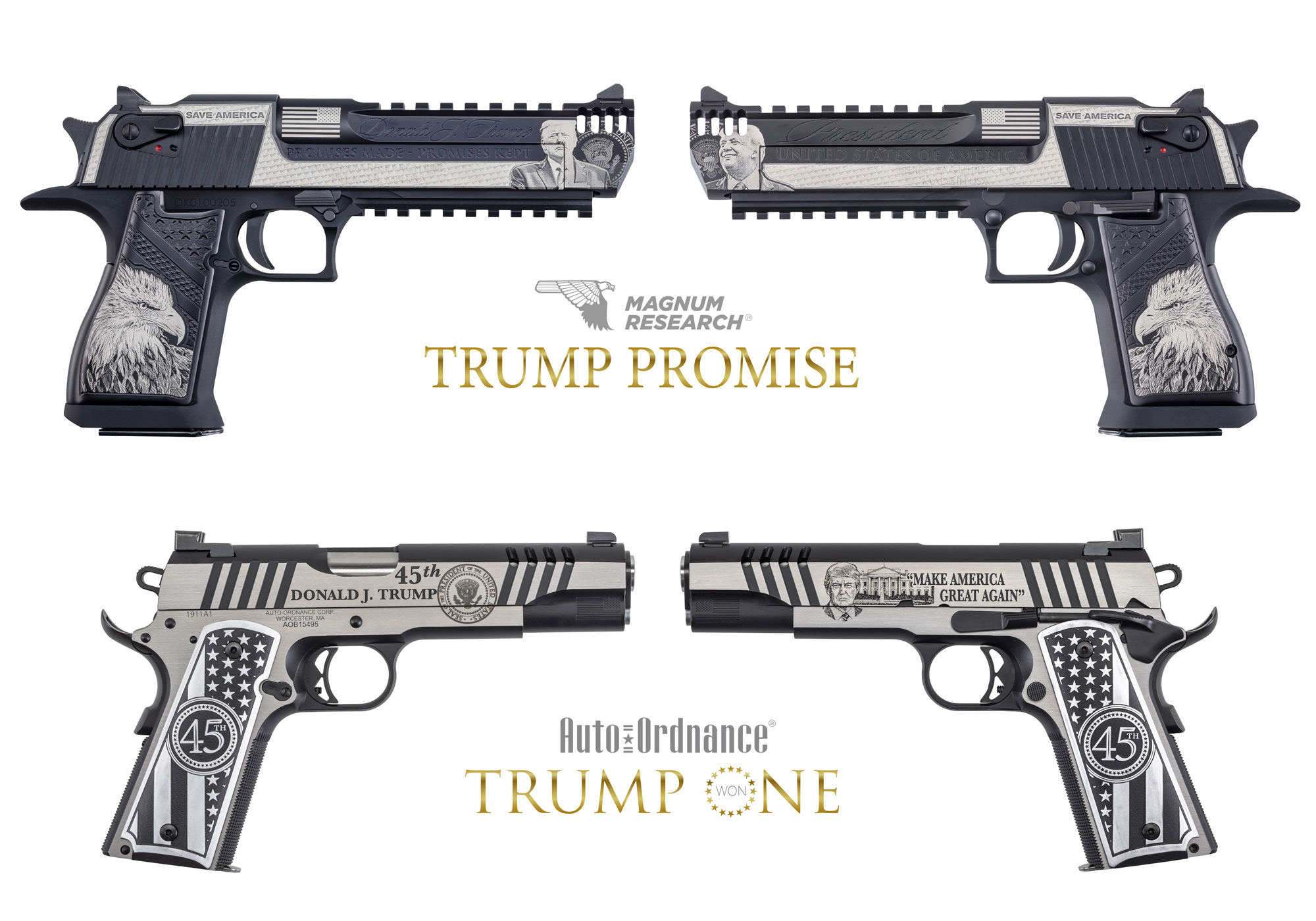 Kahr Firearms Group Presents a Pair of Trump Custom Handguns! - Kahr ...