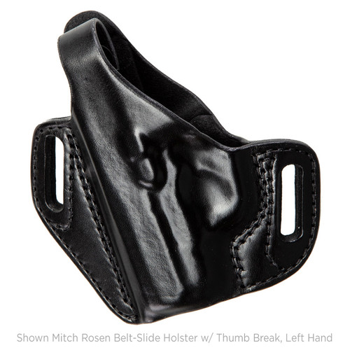 Mitch Rosen Belt-Slide Holster with Thumb Break, MK & PM, Black - Kahr ...