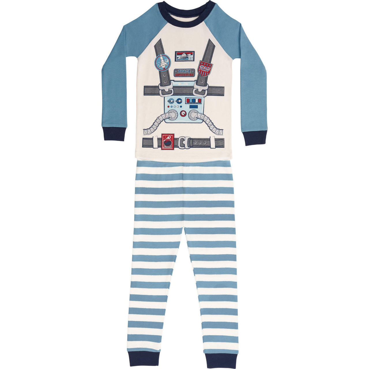 Toddler and Big Boy's Astronaut Costume Space Themed 4-Piece Cotton ...