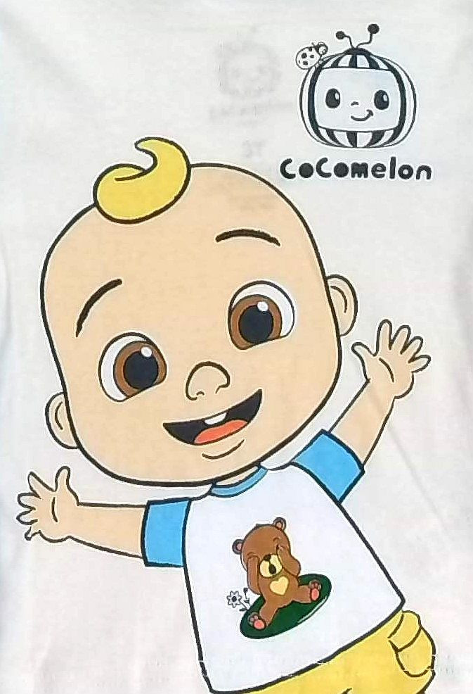 Cocomelon JJ, Teddy Bear, Cody and Nina Boy's 4-Piece Character Print ...
