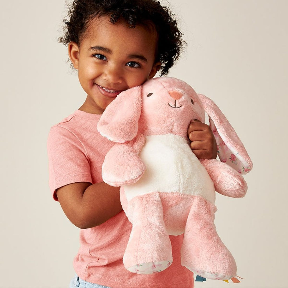 Itzy Ritzy Sweetie Snuggles Ana the Bunny Pink Soft Plush Sensory ...