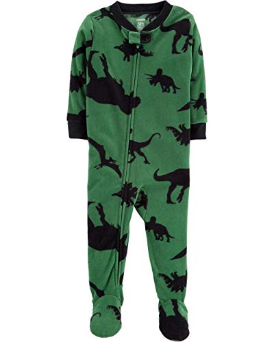 Carter's Boys' Dinosaur Shadow Print Fleece Footed Pajama Sleeper ...