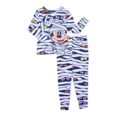 Mickey Mouse Spooky Eyes Mummy Toddler Halloween Character Pajama Set ...