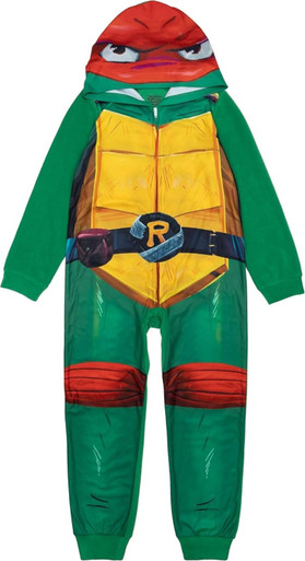 Teenage Mutant Ninja Turtle Raphael Costume Hooded Fleece Pajama ...