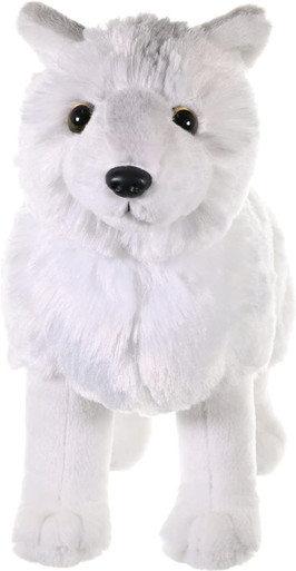 Wild Republic Standing Arctic Wolf Plush Soft Stuffed Animal, 12 ...