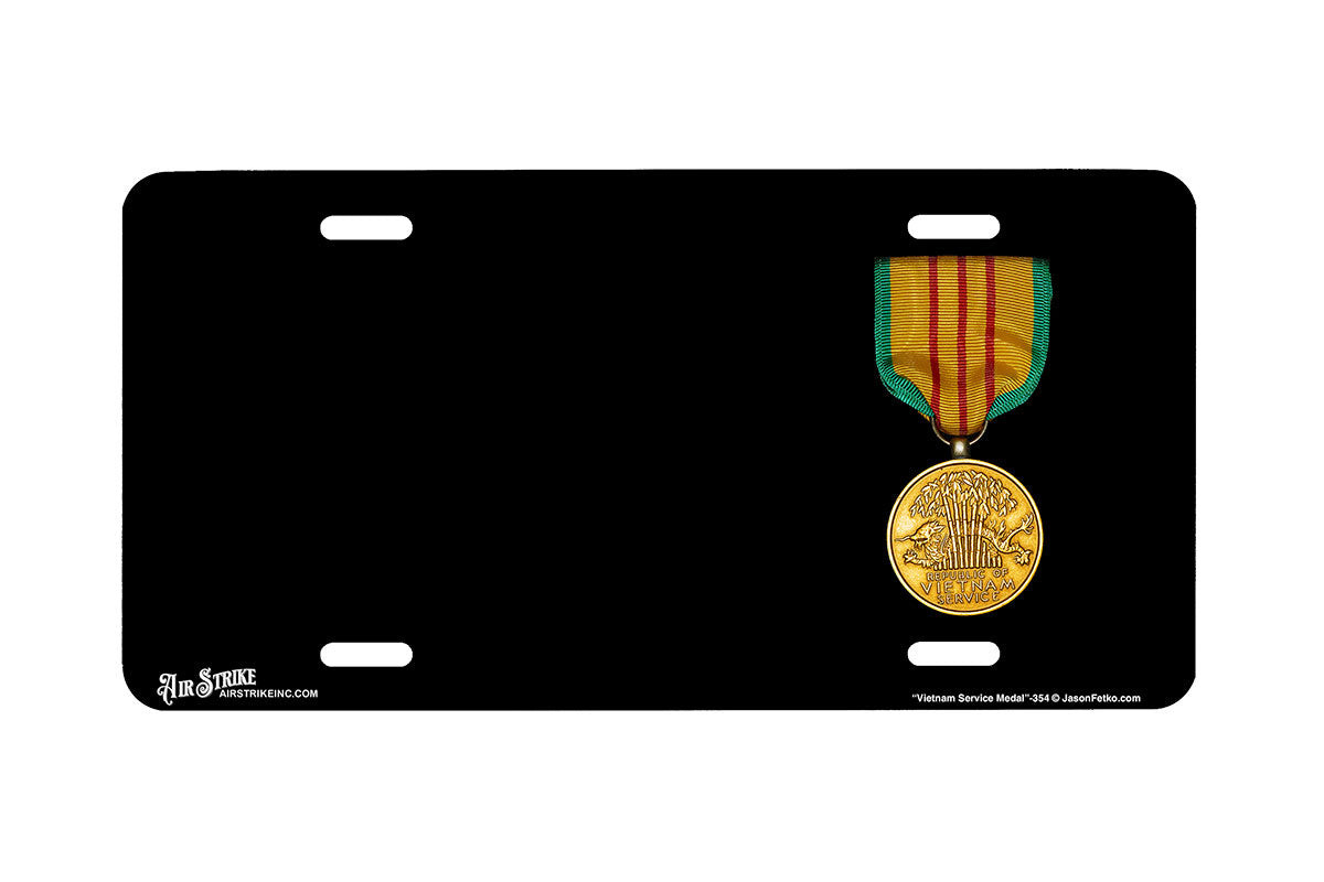 "Vietnam Service Medal" - Decorative License Plate - Airstrike