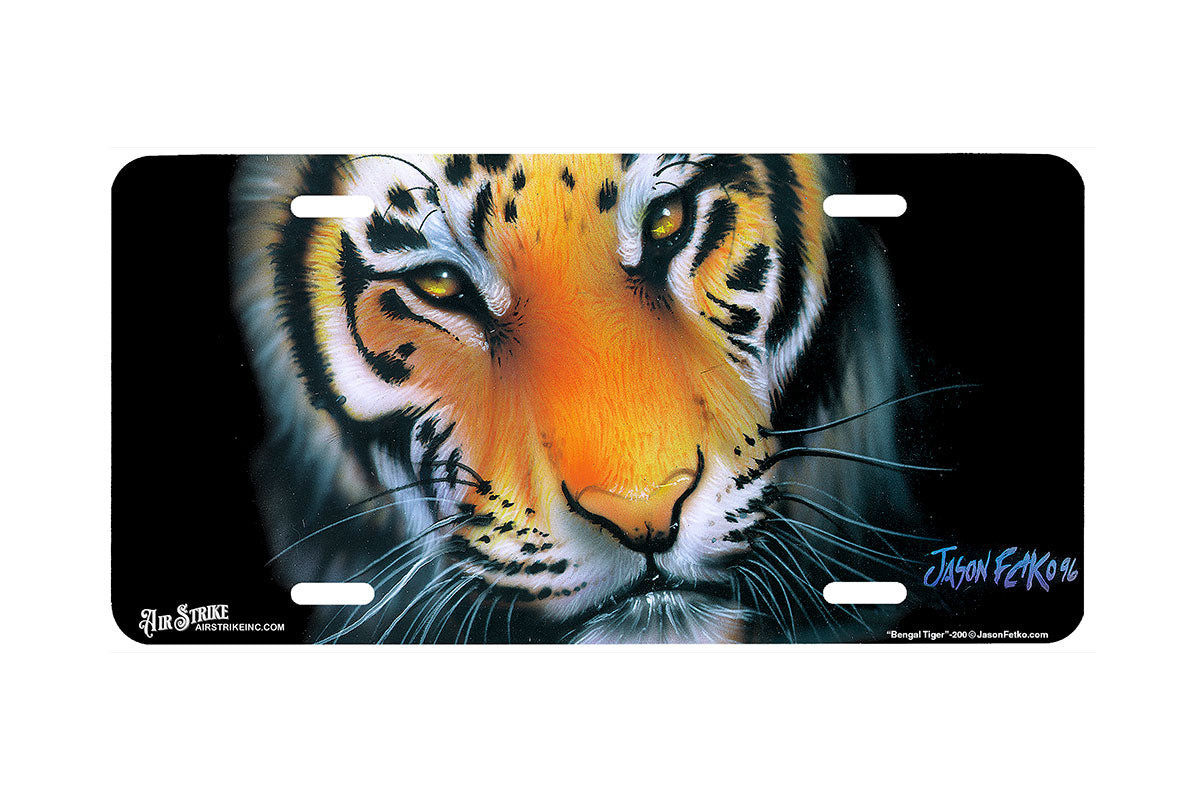"Bengal Tiger" - Decorative License Plate - Airstrike