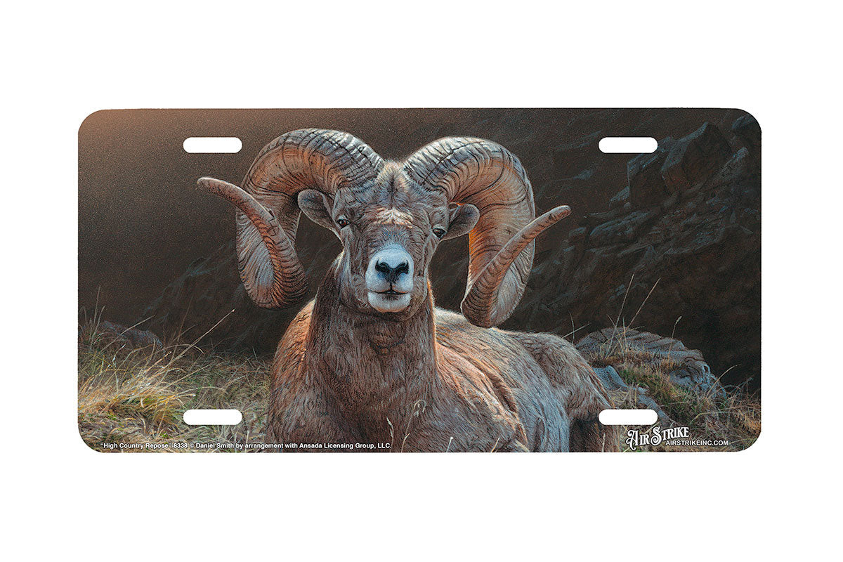 "High Country Repose" - Decorative License Plate - Airstrike