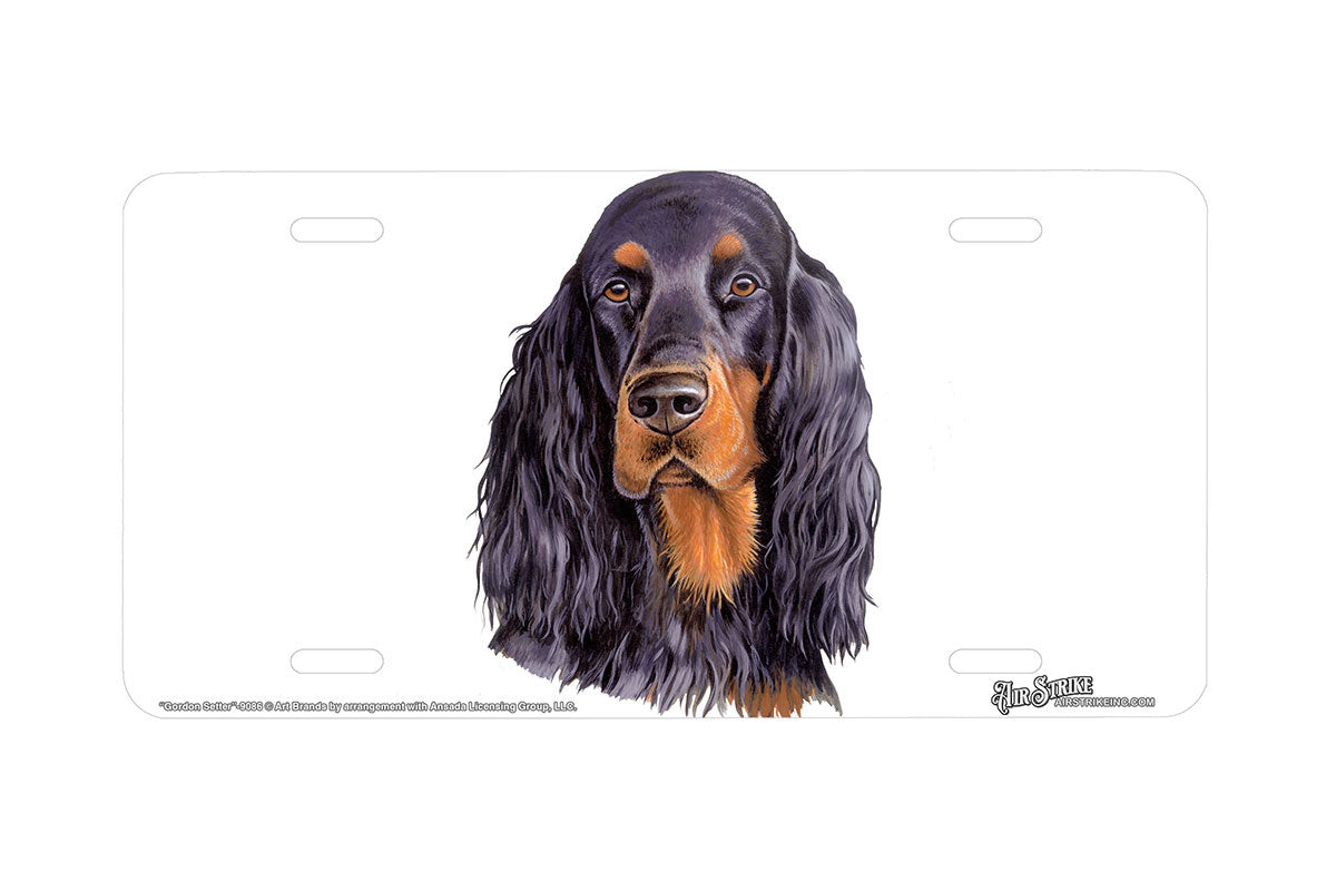 "Gordon Setter" - Decorative License Plate - Airstrike