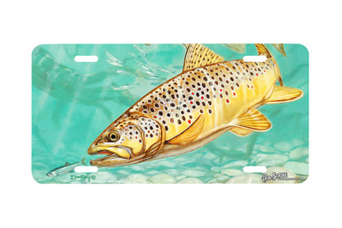 "Brown Trout" - Decorative License Plate - Airstrike