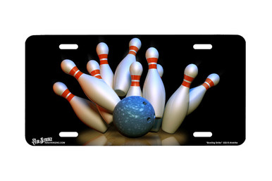 "Bowling Strike" - Decorative License Plate - Airstrike