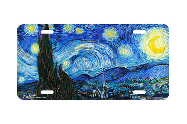 "Starry Night" - Decorative License Plate - Airstrike