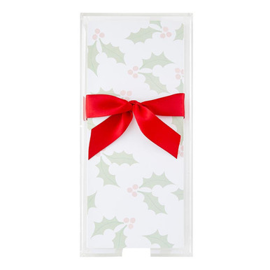 Rectangle Notepad with Tray - Mistletoe - [Wholesale]Slant Collections