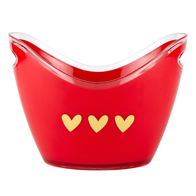 Acrylic Beverage Bucket - Foil Hearts - [Wholesale]Slant Collections