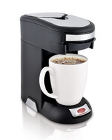 CV1® Single Serve Coffee Maker, Black/Chrome - Café Valet