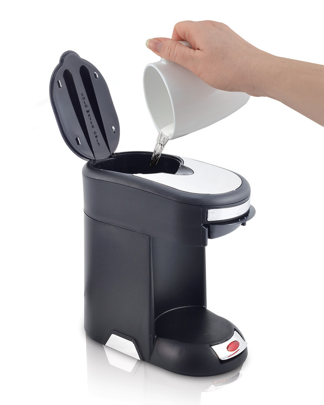 CV1® Single Serve Coffee Maker, Black/Chrome - Café Valet