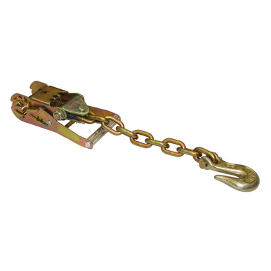 Wide Handle Ratchet w/Chain & Clevis Grab Hook 2-Inch