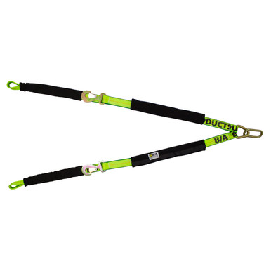 Heavy-Duty Low-Profile Hi-Viz V-Strap For Exotic Vehicles