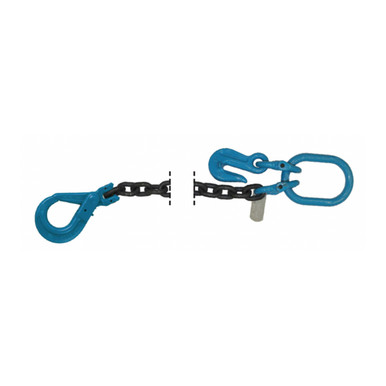 G100 Clevis Self-Locking & Grab Hook Chain 3/8-Inch by 20-Foot