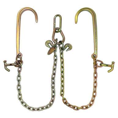 Low-Profile Hammerhead T-J Combo & 15” J Hook V-Chain 2-Foot