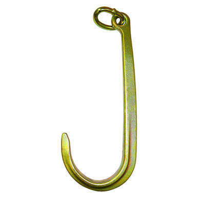 Heavy-Duty Grade 70 15-Inch Forged J Hook on Link 5/16-Inch