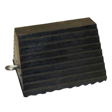 Vehicle Wheel Chock Rubber 5-Inch by 10-Inch by 7.5-Inch