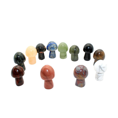 Natural Crystal Mushroom - 1 - inch | Wishcrystal Wholesale