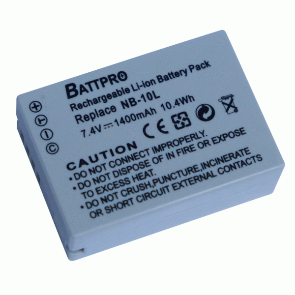 BattPro Canon NB-10L 相機代用電池