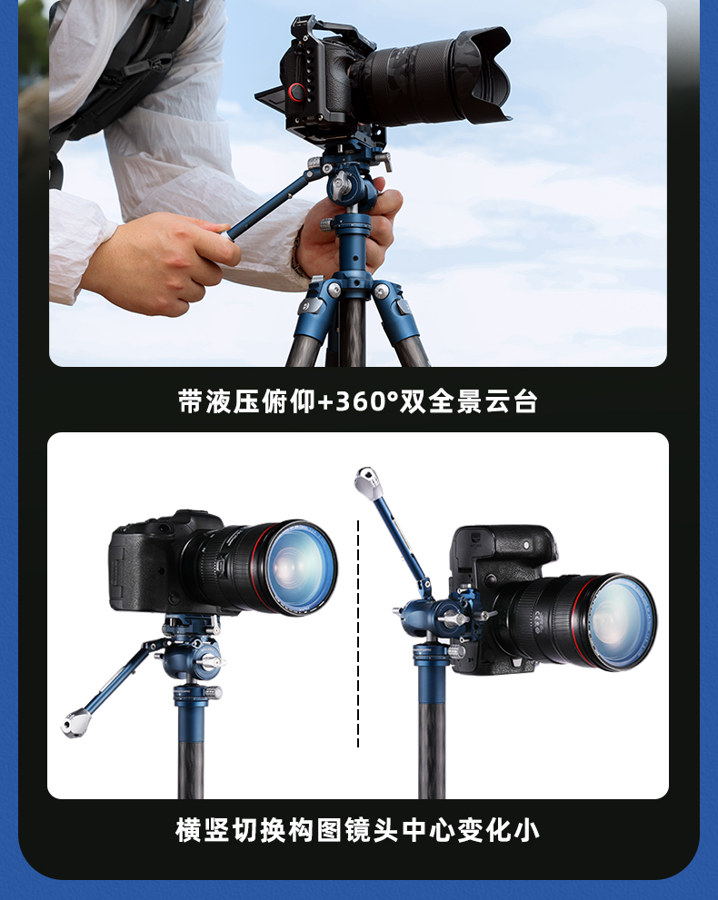 Benro 百諾 CB258CK 青鳥碳纖維攝錄腳架套裝