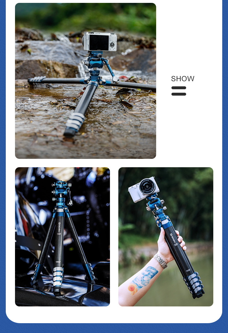 Benro 百諾 CB258CK 青鳥碳纖維攝錄腳架套裝