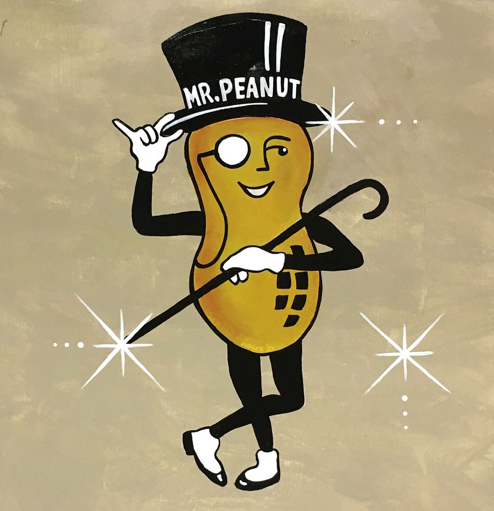 mr peanut drawing