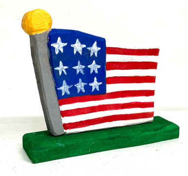 250th BIRTHDAY FLAG (R-2) by Minnie Adkins