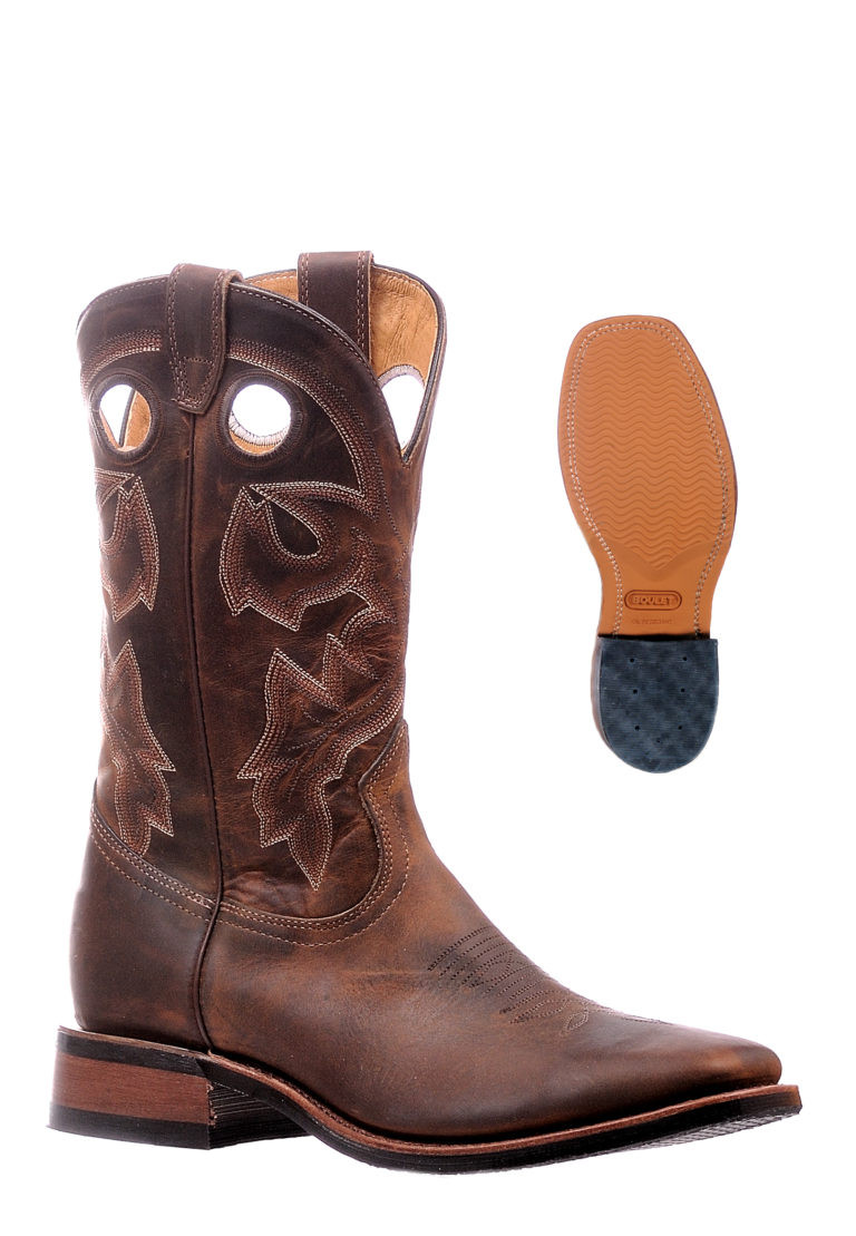 Boulet Men's Tan Spice Rider Wide Square Toe