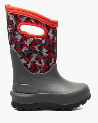 Bogs Kids Neo-Classic Digital Maze Winter Boots