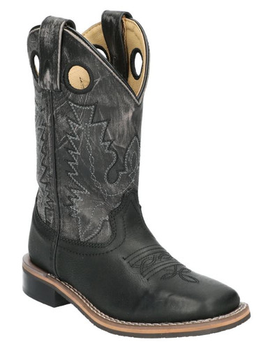 Boulet Child's Square Toe Black Cowboy Boot
