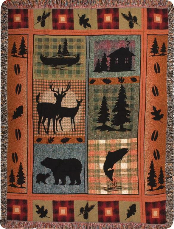 Cabin Decor, Lodge Decor, Blankets and Throws