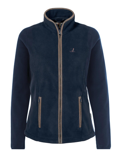 Percussion Ladies Scotland Fleece Jacket Navy 6136 - lakelandcountry