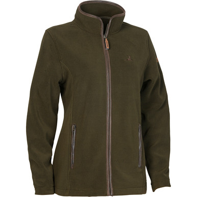 Percussion Ladies Scotland Fleece Jacket Green 6136 - lakelandcountry