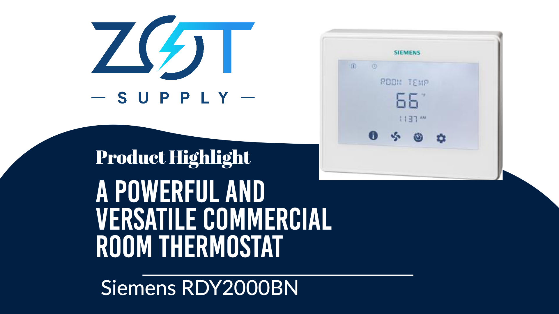 HVAC Control with Siemens RDY2000BN: The Ultimate Commercial Thermostat ...