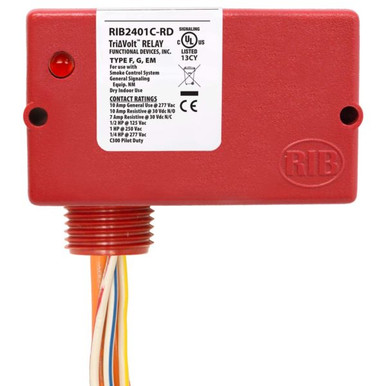 Functional Devices RIB2401C-RD | Pilot Relay | ZOT Supply