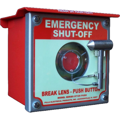 Pilla ST120SN3RBP1SL-Emergency Shut-Off | NEMA 3R Break Glass | ZOT Supply