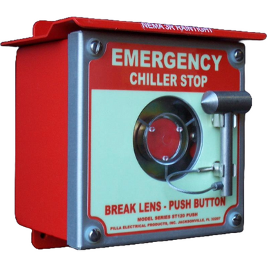 Pilla ST120SN4BP1SL-Emergency Chiller Stop | NEMA 4&12 Break Glass ...