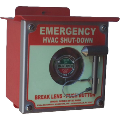 Pilla ST120SN4BP2SL-Emergency HVAC Shut-Down | NEMA 4&12 Break Glass ...
