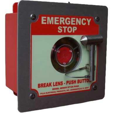 Pilla ST120FN4BP14SL-Emergency Stop | NEMA 1 Break Glass | ZOT Supply